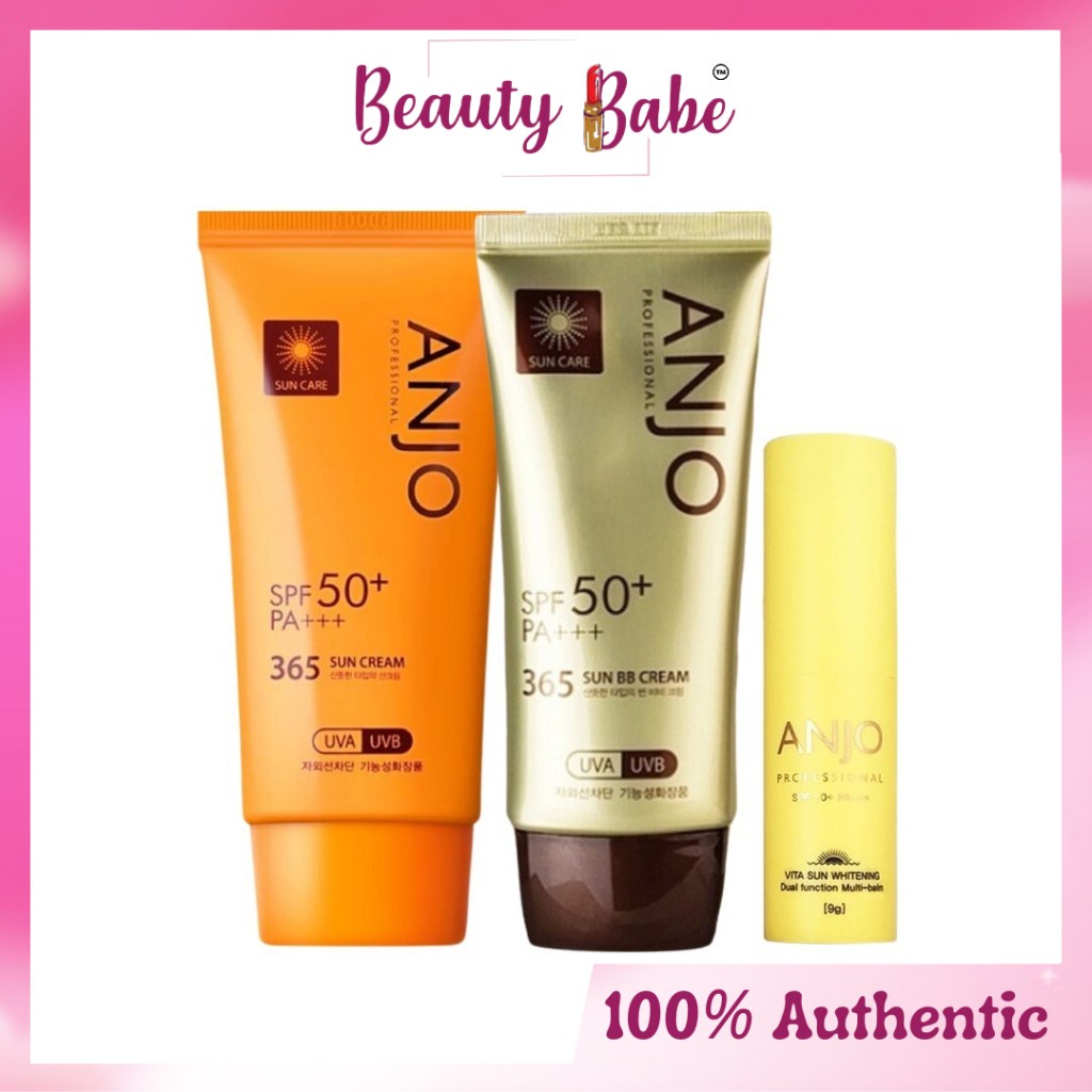 ANJO Professional 365 Sun Cream SPF50+ PA+++ 70g / Sun BB Cream / Vita ...