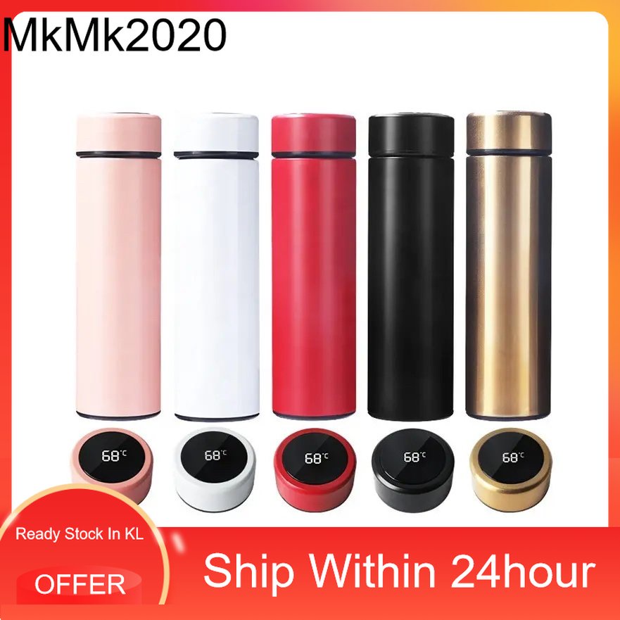 Thermos Bottle Smart Temperature Led Display Fashion Smart Temperature ...