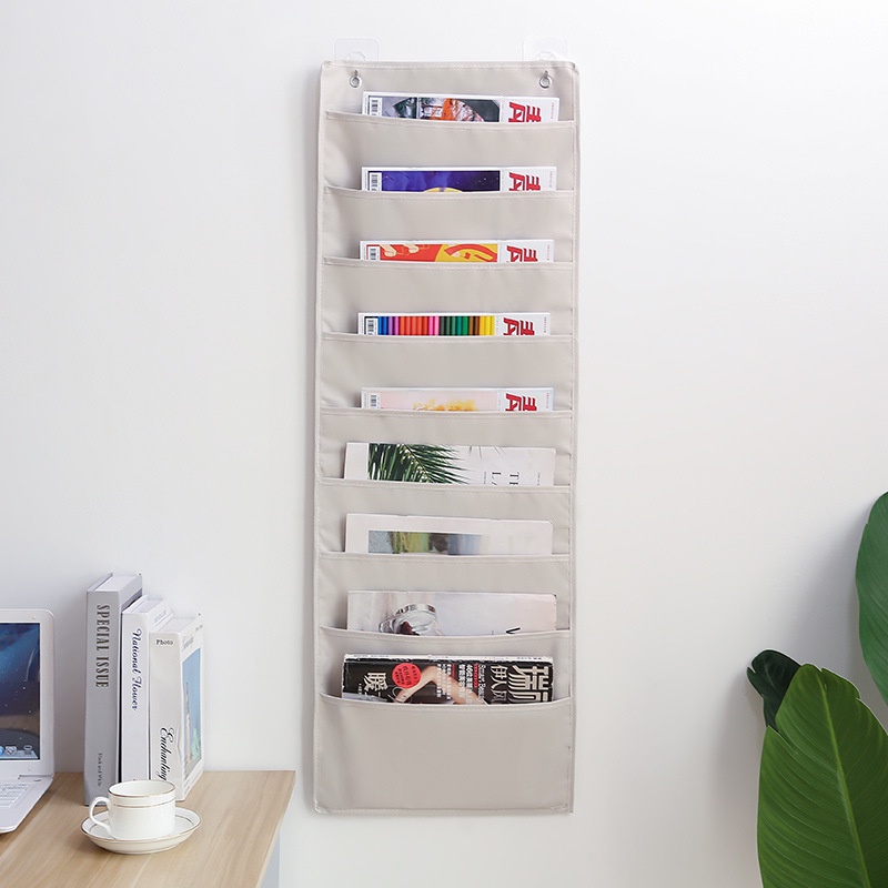 Document Hanging Storage Bag Oxford Cloth Storage Pocket Chart Hanging ...