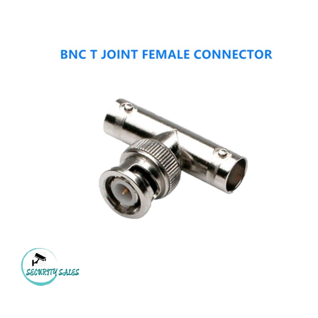 BNC T JOINT Male To Female Type Split Connector Adapter For CCTV Camera ...