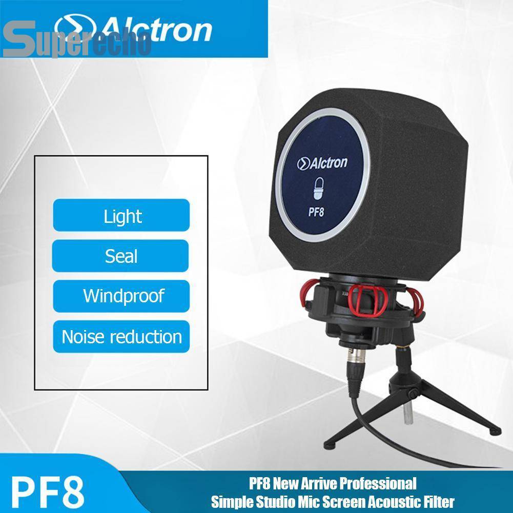 Alctron PF8 Simple Studio Mic Screen Acoustic Filter Desktop Recording ...