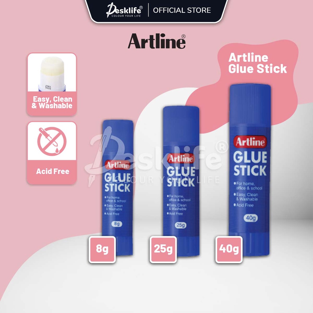 Desklife Artline Glue Stick 8g / 25g / 40g -(1s/PCS) Gam Kertas ...