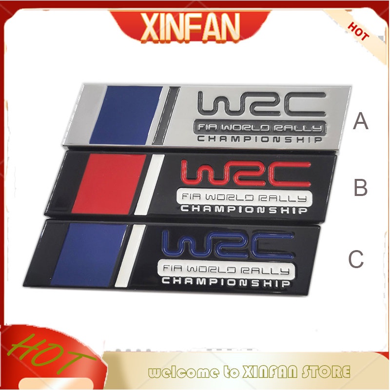 XINFAN 1 X Metal WRC FIA WORLD RALLY CHAMPIONSHIP Logo Car Auto Emblem ...