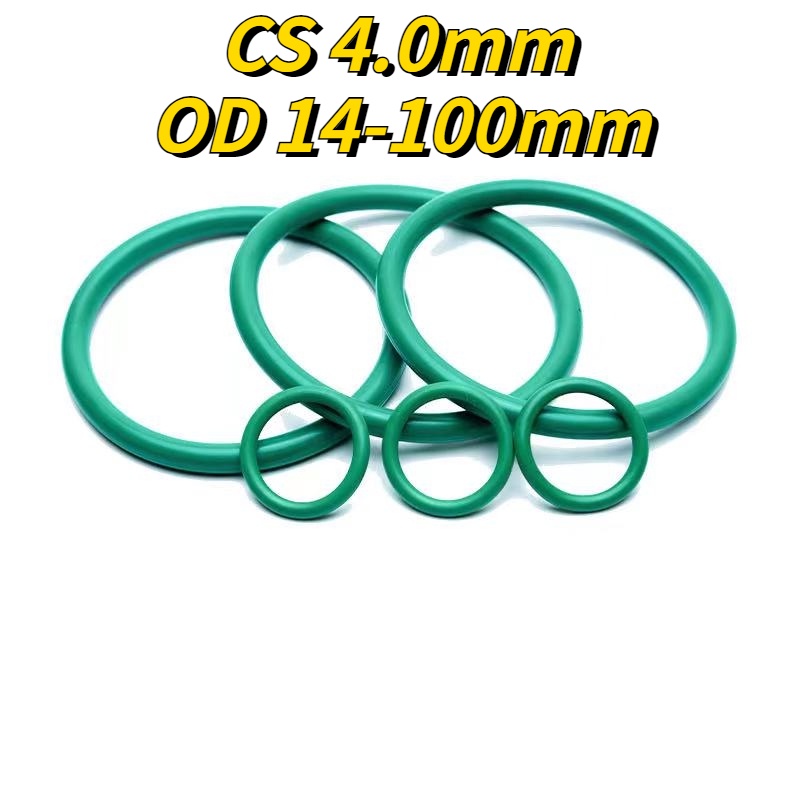 [XNY] Fkm Fluorine Rubber Ring Green O-Ring OD14-100mm * CS4.0mm High ...