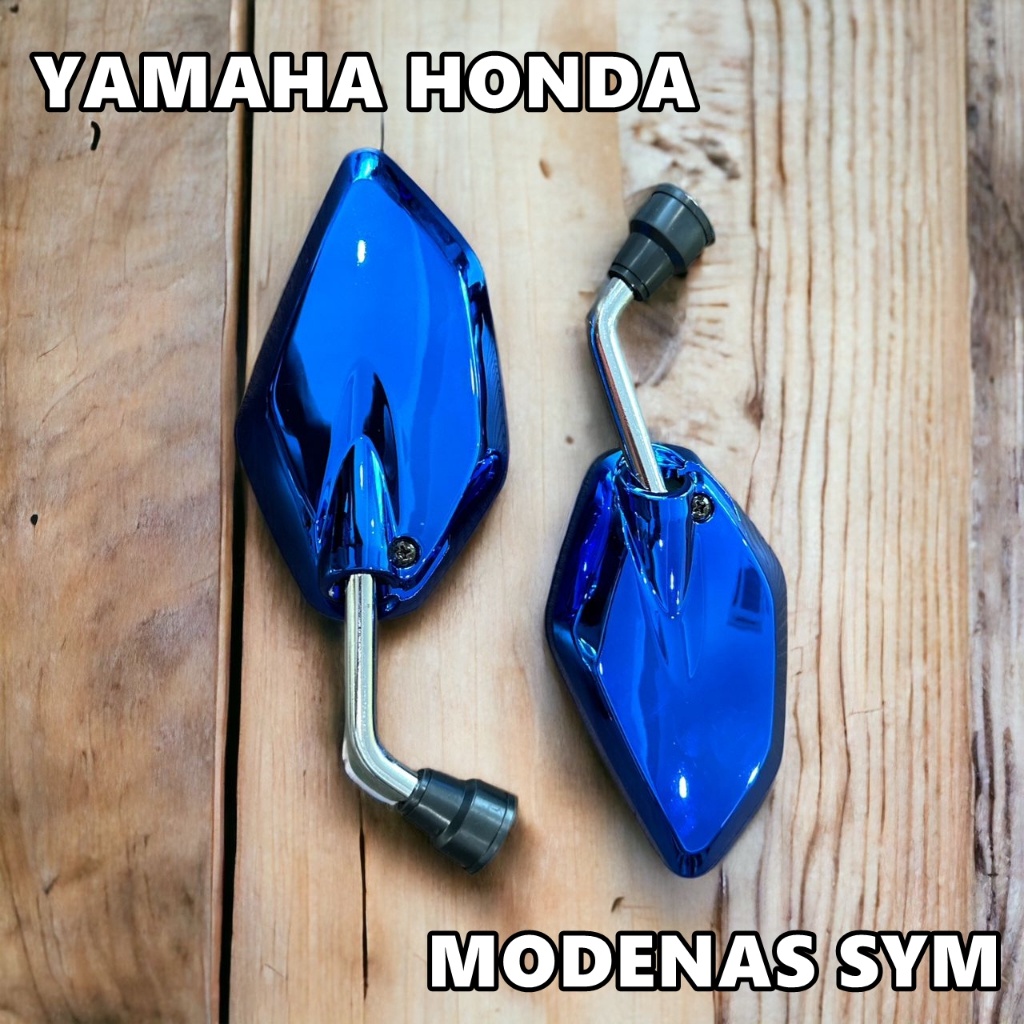 SIDE MIRROR CHROME YAMAHA HONDA MODENAS SYM RS150 W125 EX5 VARIO ...