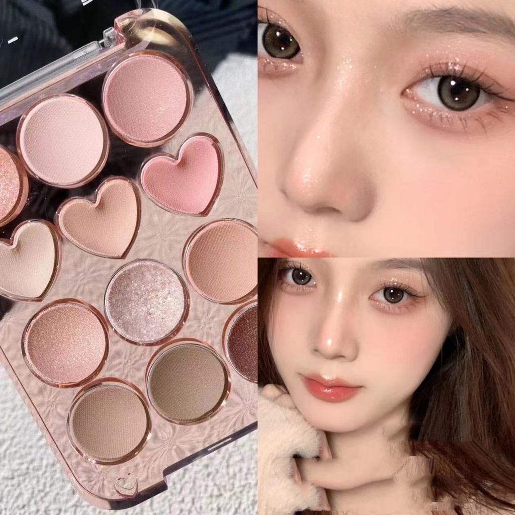 HERORANGE Love Twelve Colors Eyeshadow Palette Matte Pearlescent ...