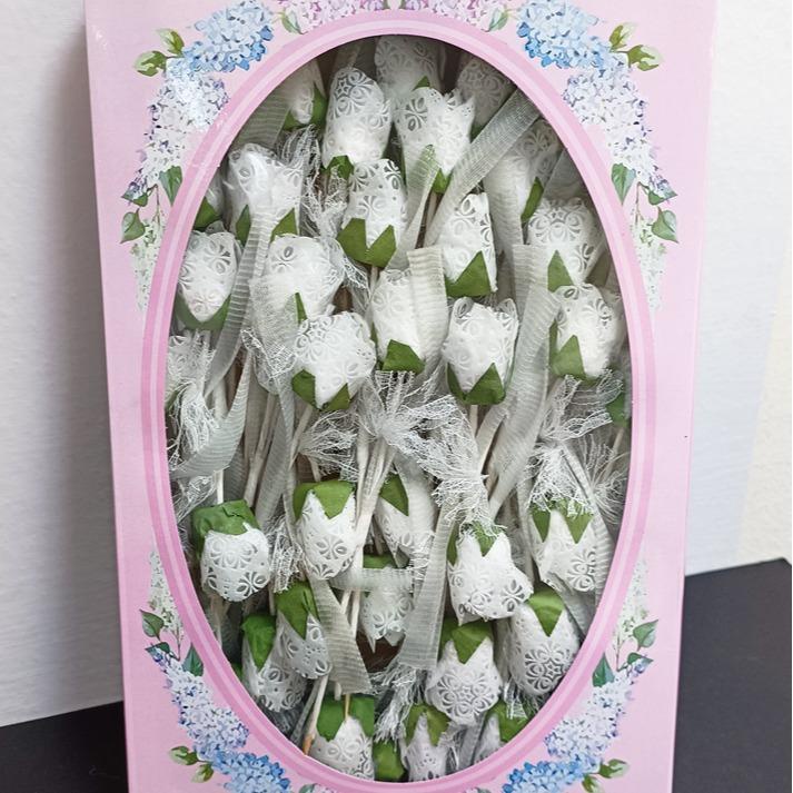 50pcs/Box /9 Color BUNGA TELUR Egg Flower Bunga Bajet Murah Bunga ...