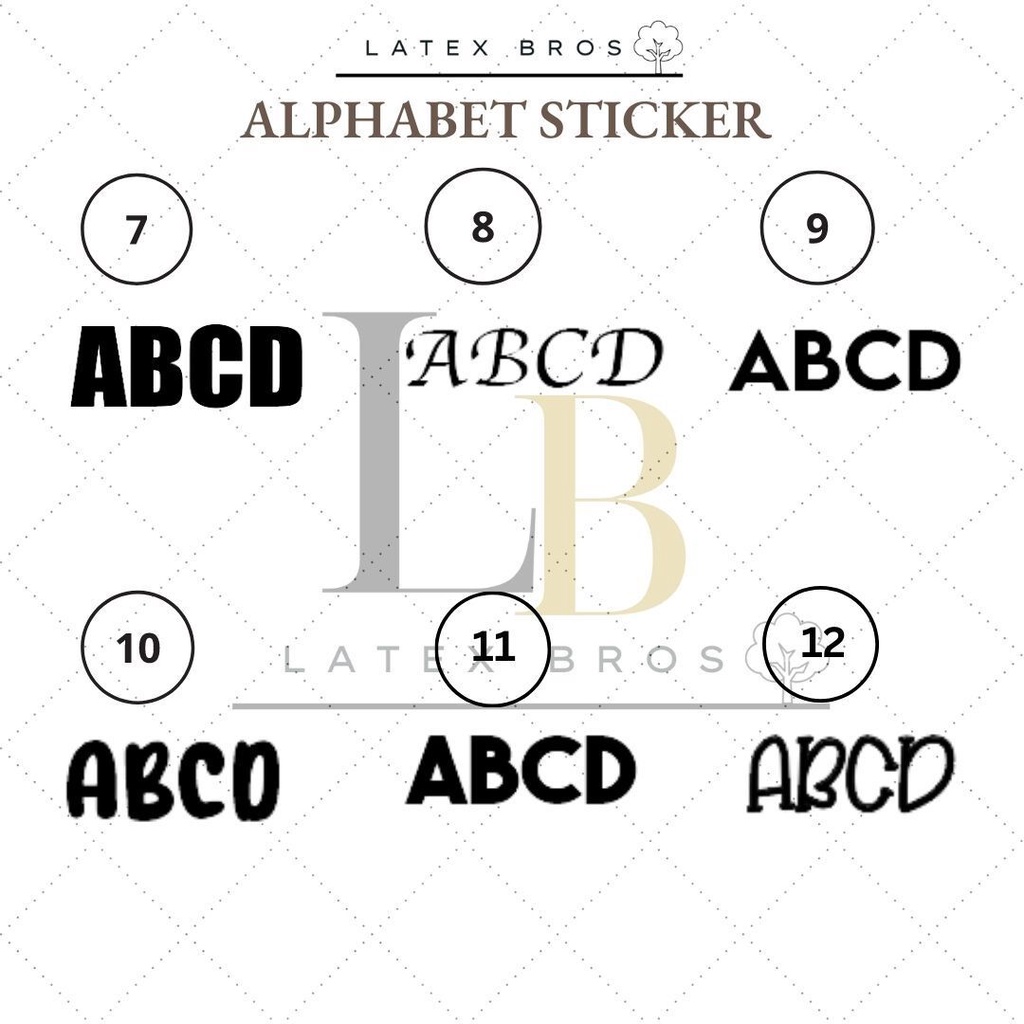Alphabet Sticker A to Z (Ready Stock) | Shopee Malaysia