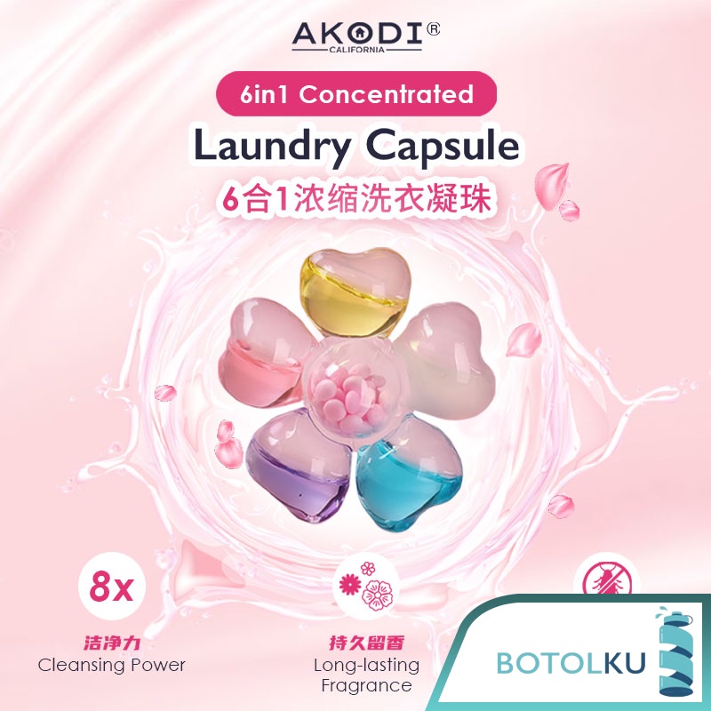 6 in 1 Laundry Pod Washing Capsule Detergent Laundry Capsule Detergent Pod 4 In 1 Capsule Pod ...