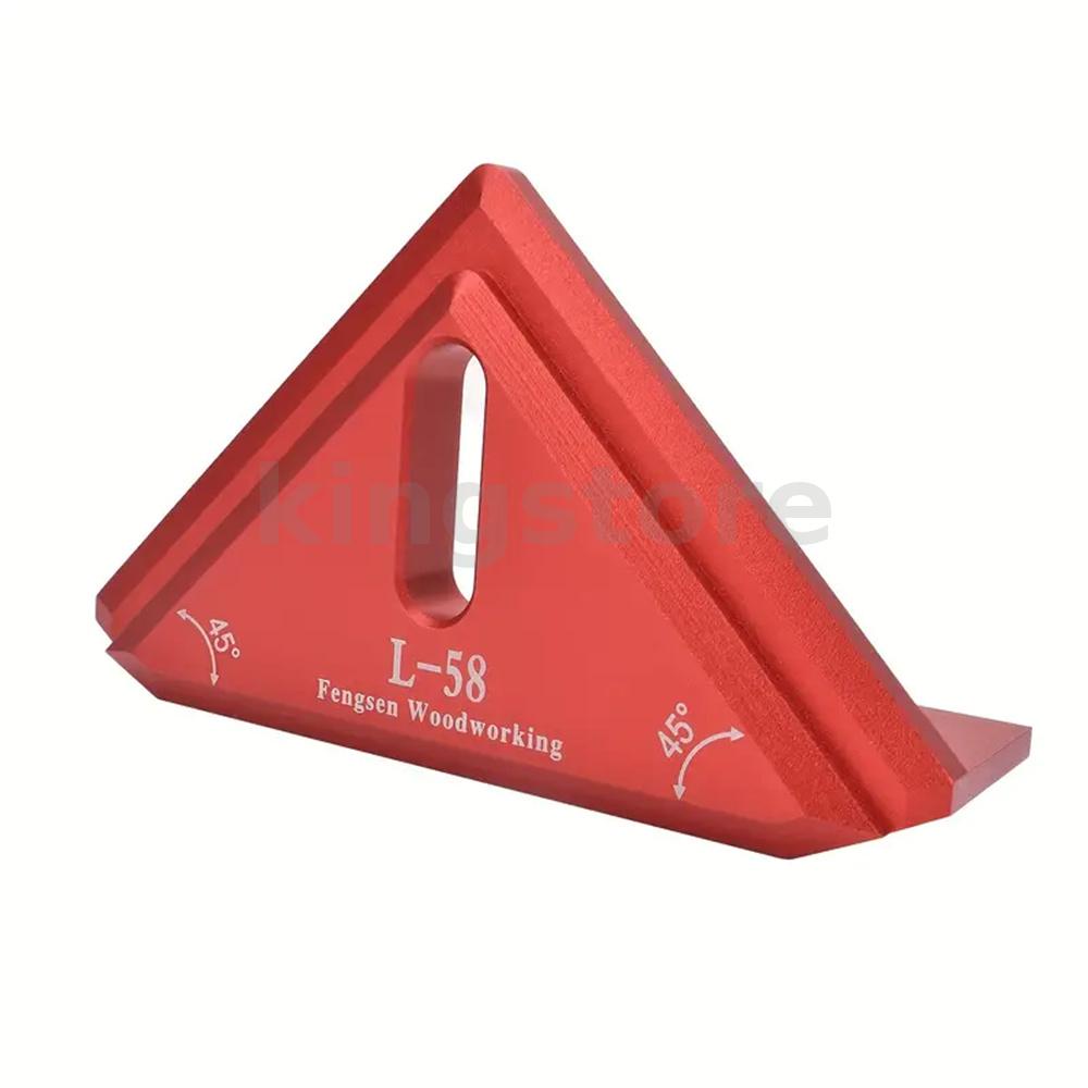 Aluminum Alloy 45 Degree Miter Square Edge Ruler Precision Woodworking ...