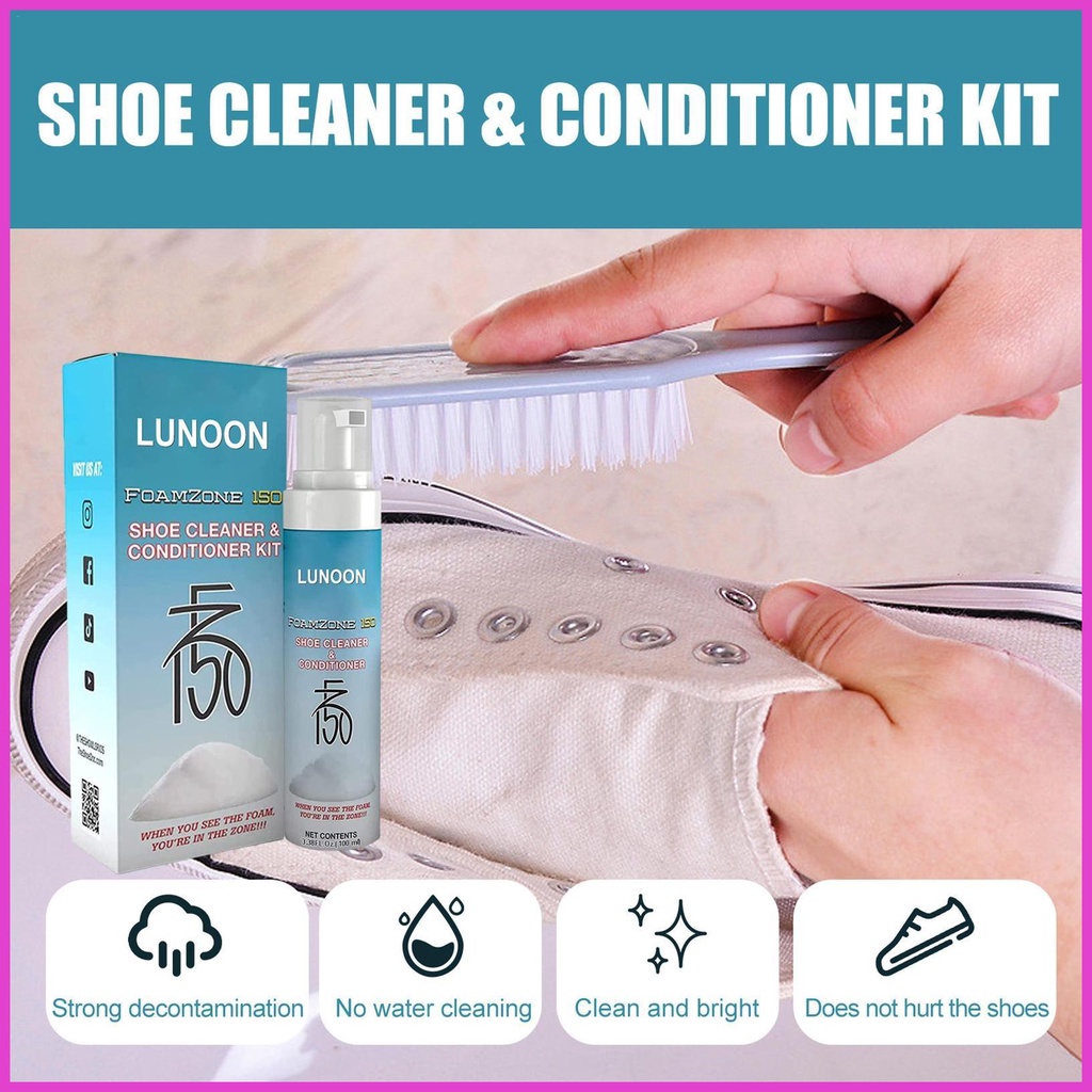 Shoe Cleaner Kit for Sneaker Remove Stain Dirt and Grime With the ...