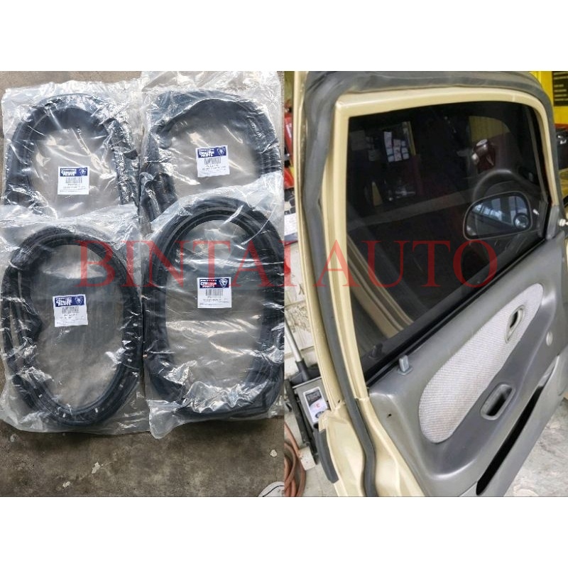 *PROTON WIRA DOOR RUBBER/ GETAH PINTU FRONT/ DEPAN & REAR/ BELAKANG ...