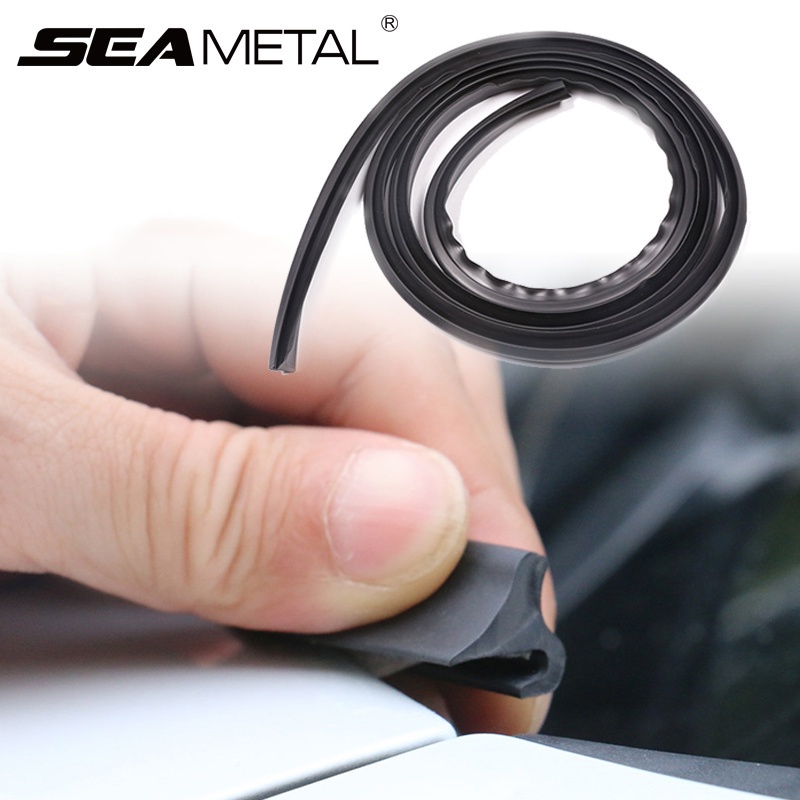 SEAMETAL Rubber Car Wind Guide Strip Window Sealing Strip 1.8M Air ...