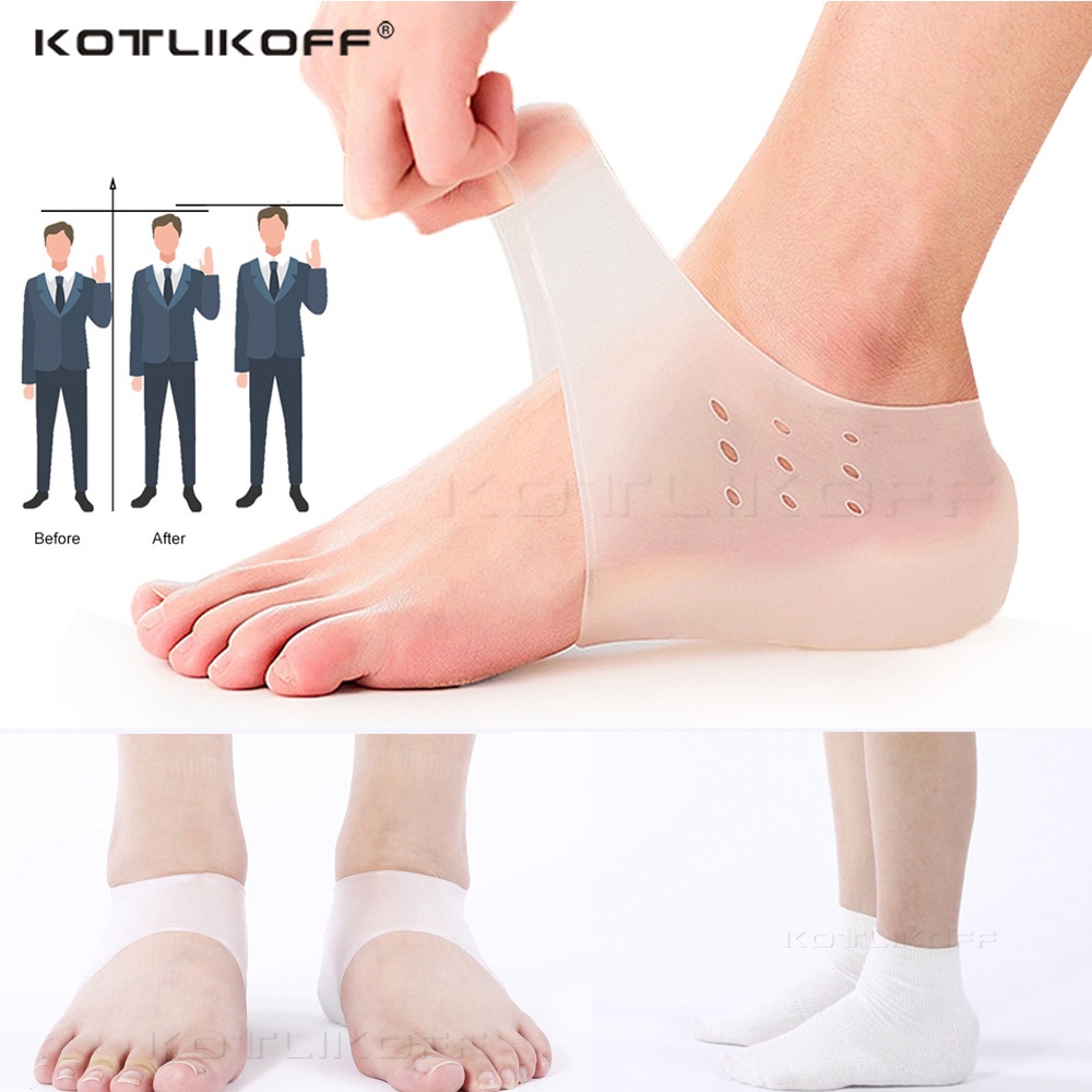 Invisible Height Increased Insole 2cm 3cm 4cm Silicone Gel Heel Pads ...