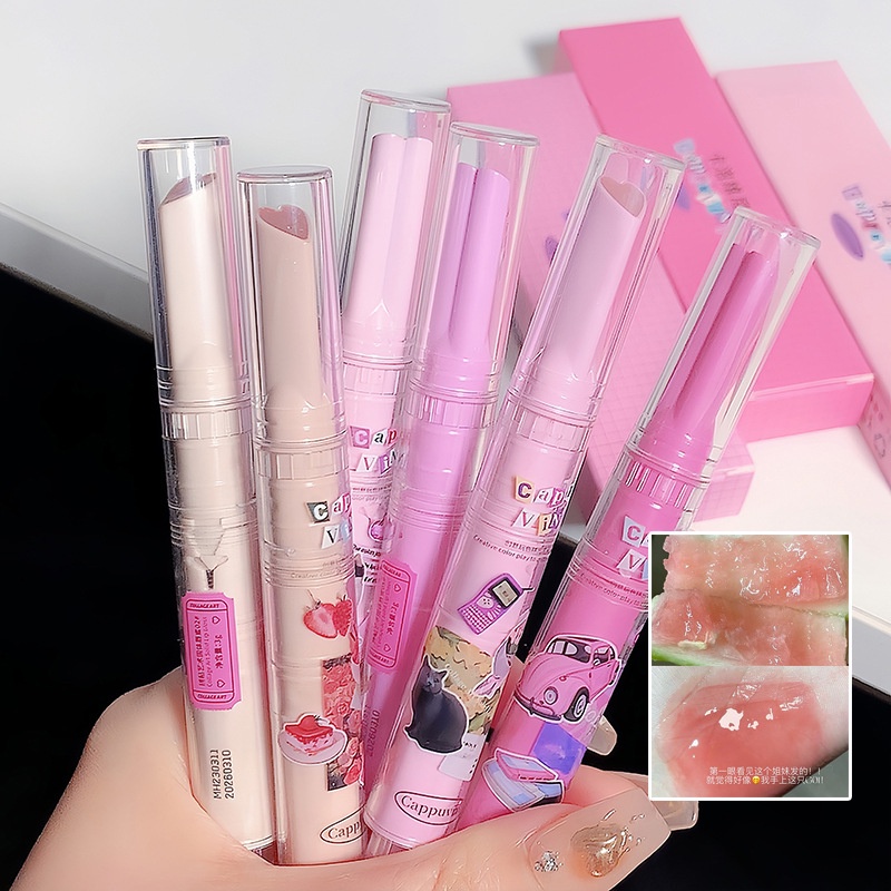 Cappuvini 固体唇蜜 水光镜面嘟嘟唇Solid Lip Gloss Water Light Mirror Lipstick Full ...