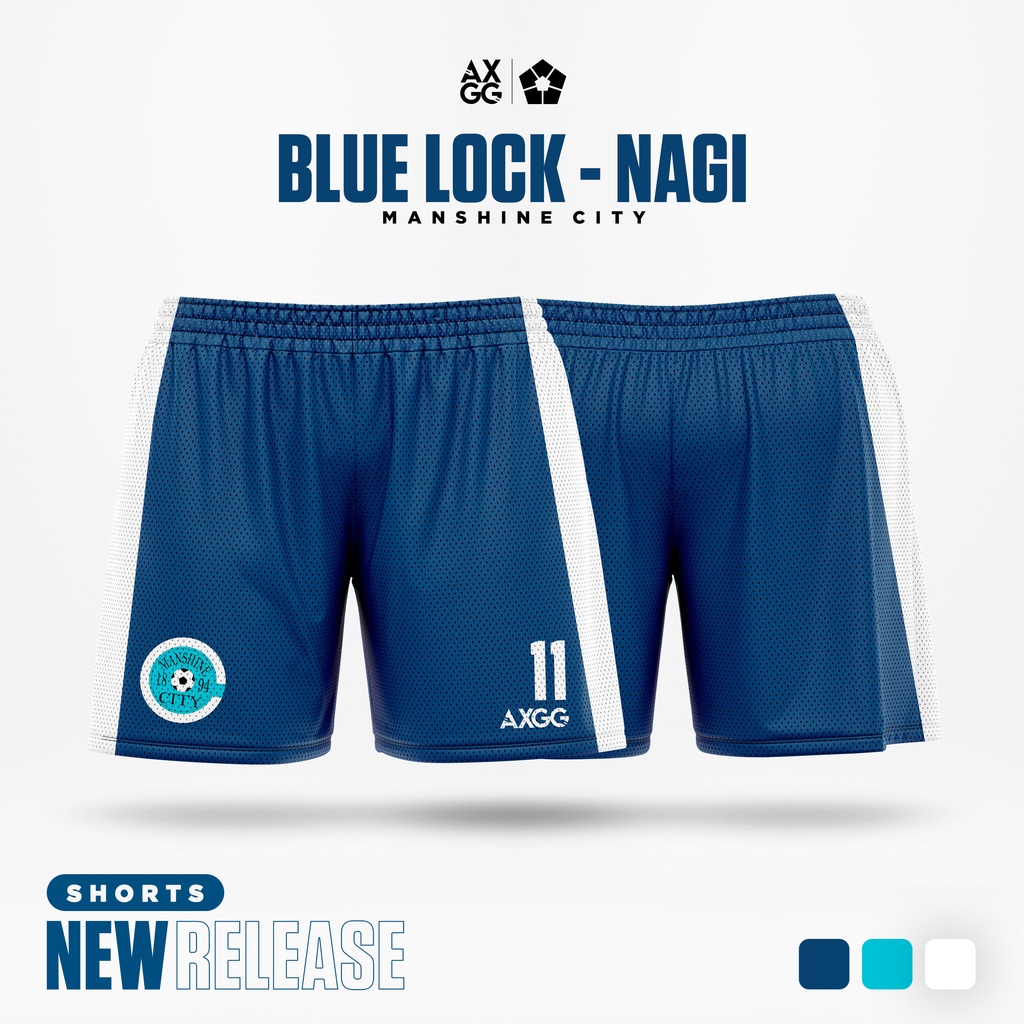 AXGG " Blue Lock - Manshine City - Nagi " Unisex Anime Jersey Shorts ...