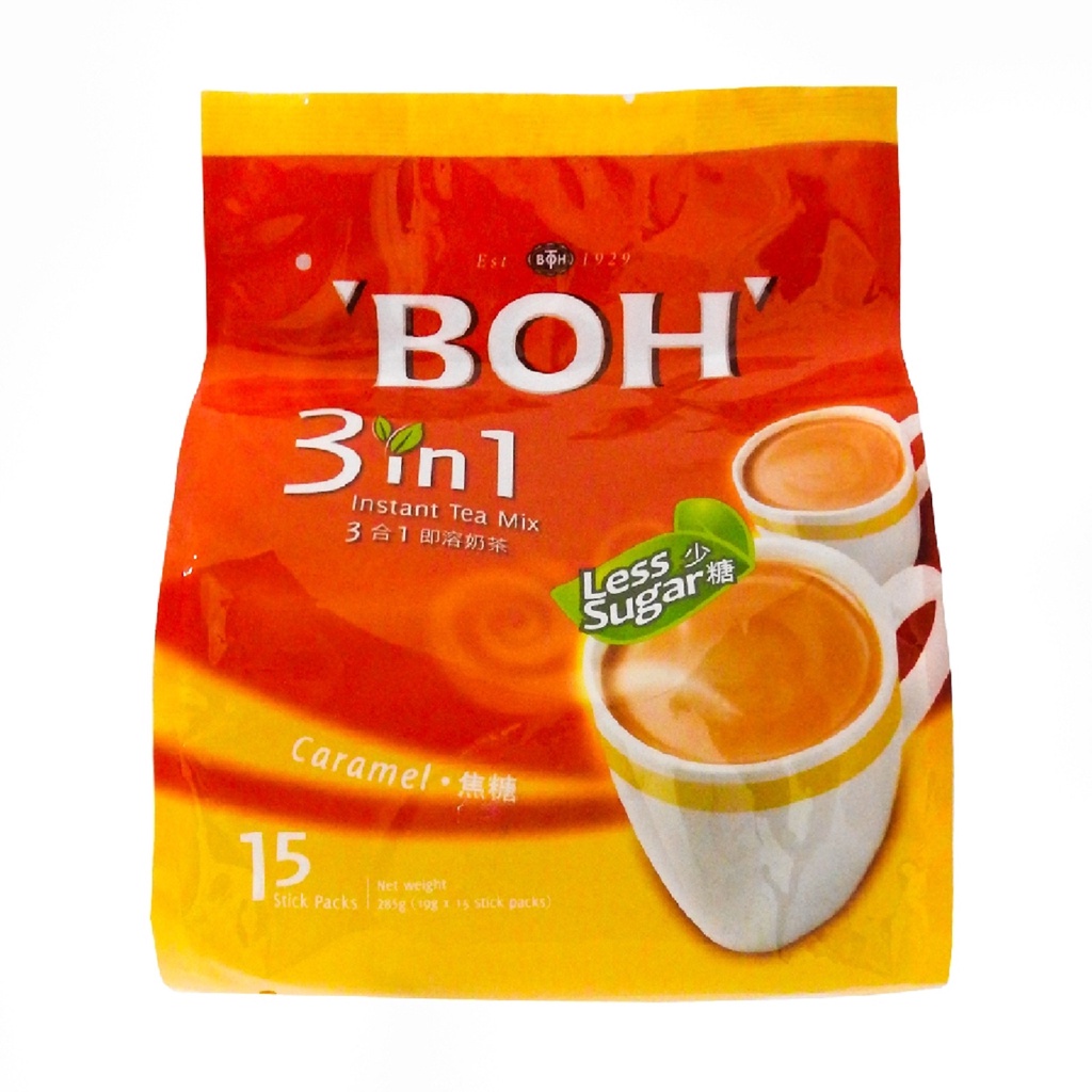 BOH 3 in 1 Instant Tea Mix - Caramel (19g x 15) | Shopee Malaysia