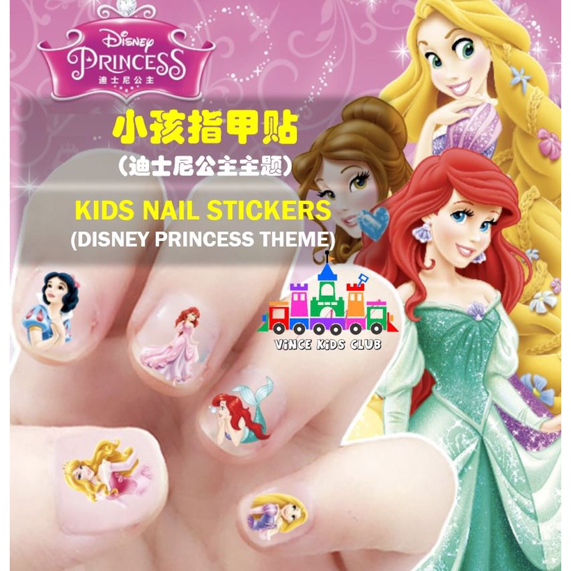 Sticker Kuku Kartun 3D DIY Kanak-Kanak Children DIY 3D Cartoon Nail ...