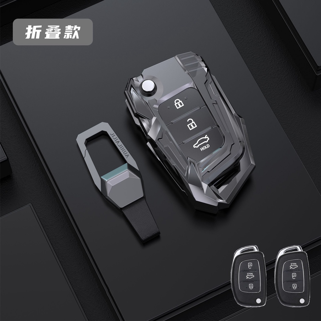 New Zinc Alloy Car Remote Flip Key Shell Cover Case For Hyundai Creta ...