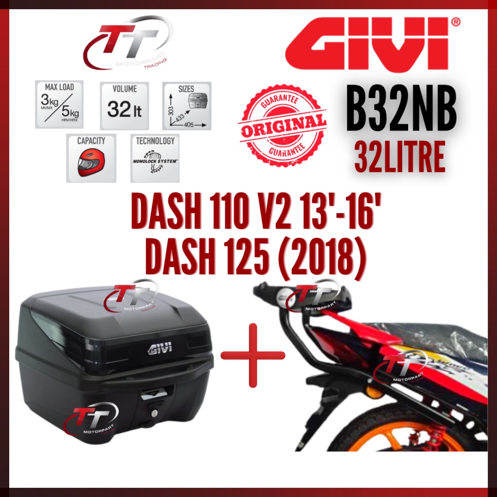 WAVE DASH V2 DASH110 DASH125 V3 125 GIVI HRV HEAVY DUTY MONORACK ...