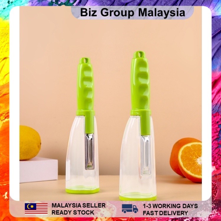 Cutter With Rubbish Bin Multi Funtion Peeler Cutter (Green / Red ...