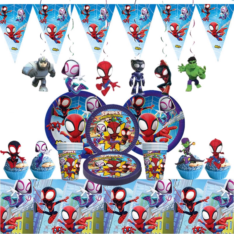 Spidey And His Amazing Friends Party Supplies Kids Birthday Festive ...