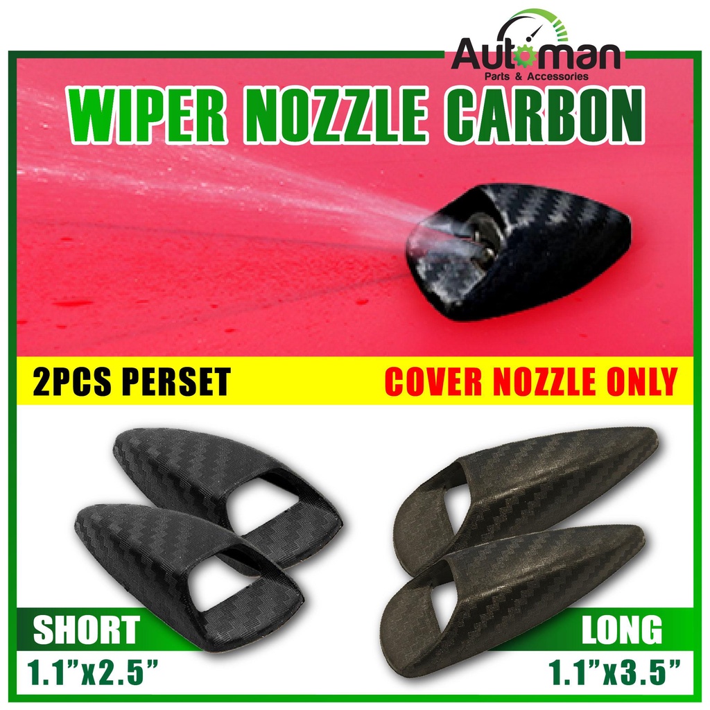 Wiper Nozzel Carbon Cover Tool Front Windshield Adhesive Front Wiper ...