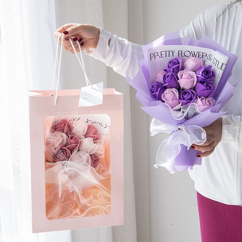 FY Soap Flower Sunflower Bouquet Bunga Matahari Convo Graduation ...