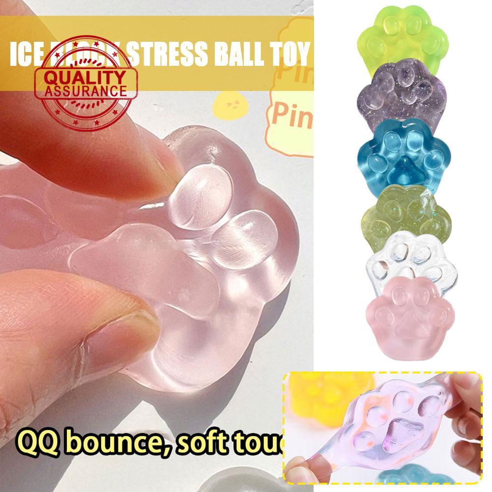 NEW Fidget Toy Mini Squishy Toys Mochi Ice Block Stress Squeeze Relief ...