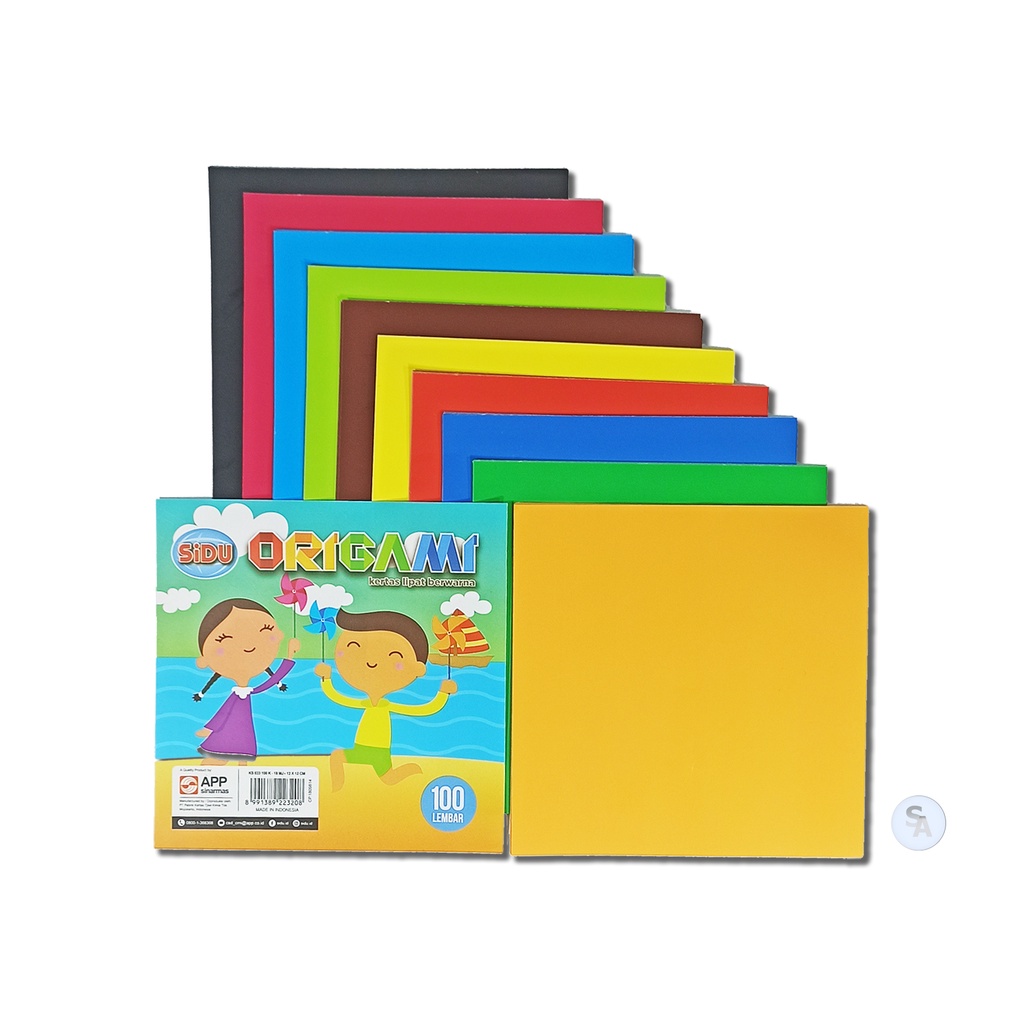 Sidu - Origami Color Paper 12x12 Contents 100 Sheets - Pack | Shopee ...