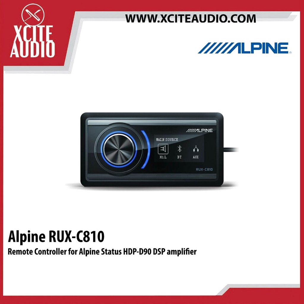 Alpine RUX-C810 Remote Controller for Alpine Status HDP-D90 DSP ...