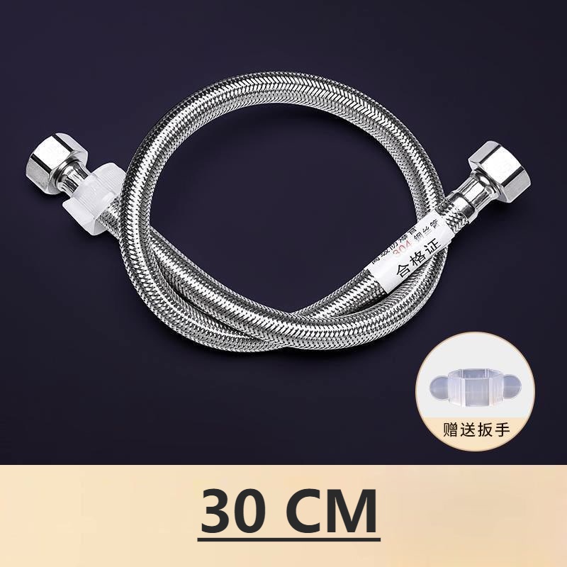 SUS304 Stainless Steel Braided Hose Angle Valve Water Inlet Flexible ...