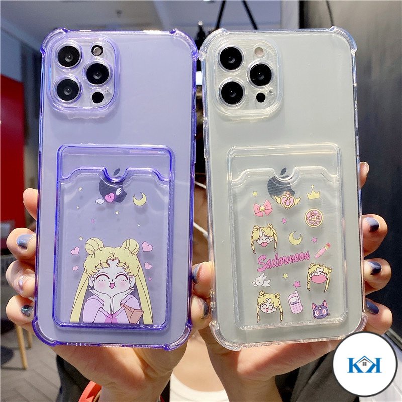 KK Compatible For Ready Stock Shockproof Airbag iphone case with card ...