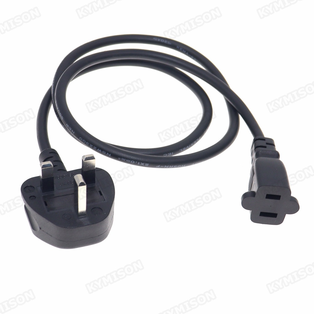 UK BS1363 3 Pin Male Plug to USA Female Power Adapter Cable, Singapore ...