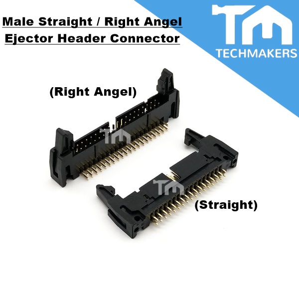 IDC Header 2.54mm Straight /Right Angle Ejector Header Connector IDC ...