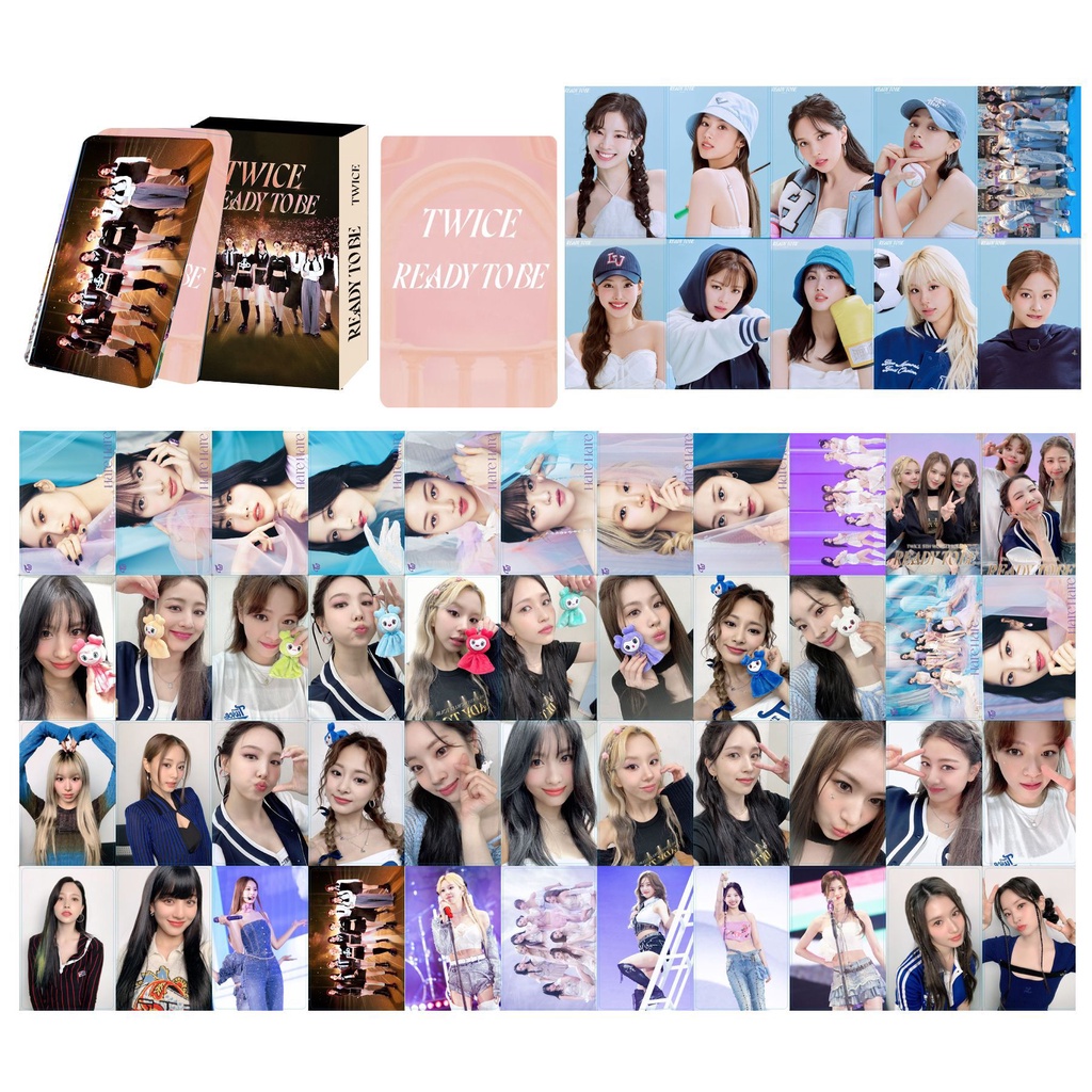 50-55pcs/box TWICE Album Photocards Hare Hare Hologram Laser Cards Nayeon Jeongyeon Momo Sana ...