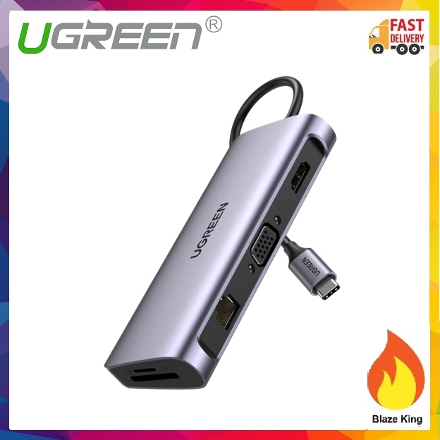UGREEN 80133 USB C Hub 10 in 1 Type C Hub with Ethernet 4K USB C to ...