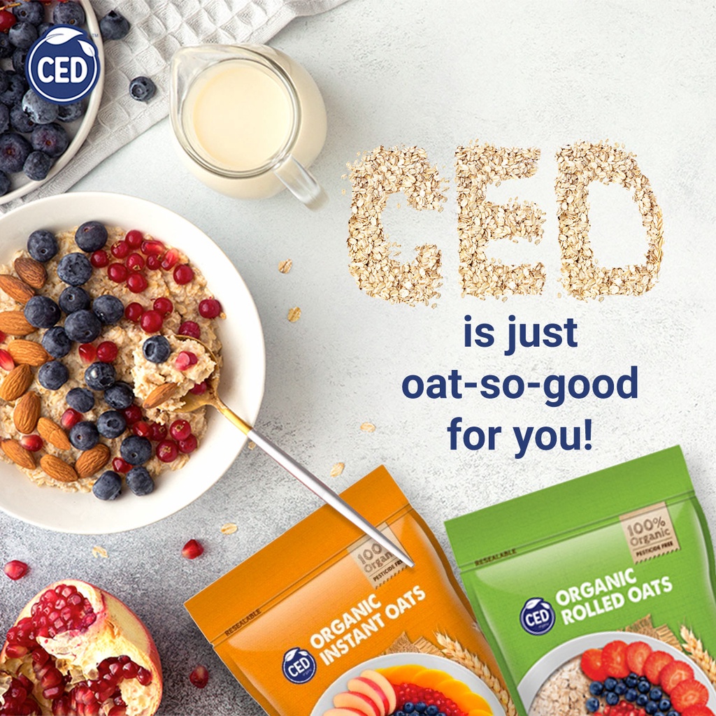 [Wholesale Price Cheap] CED Organic (HALAL) Instant Oats 500G x 24 ...