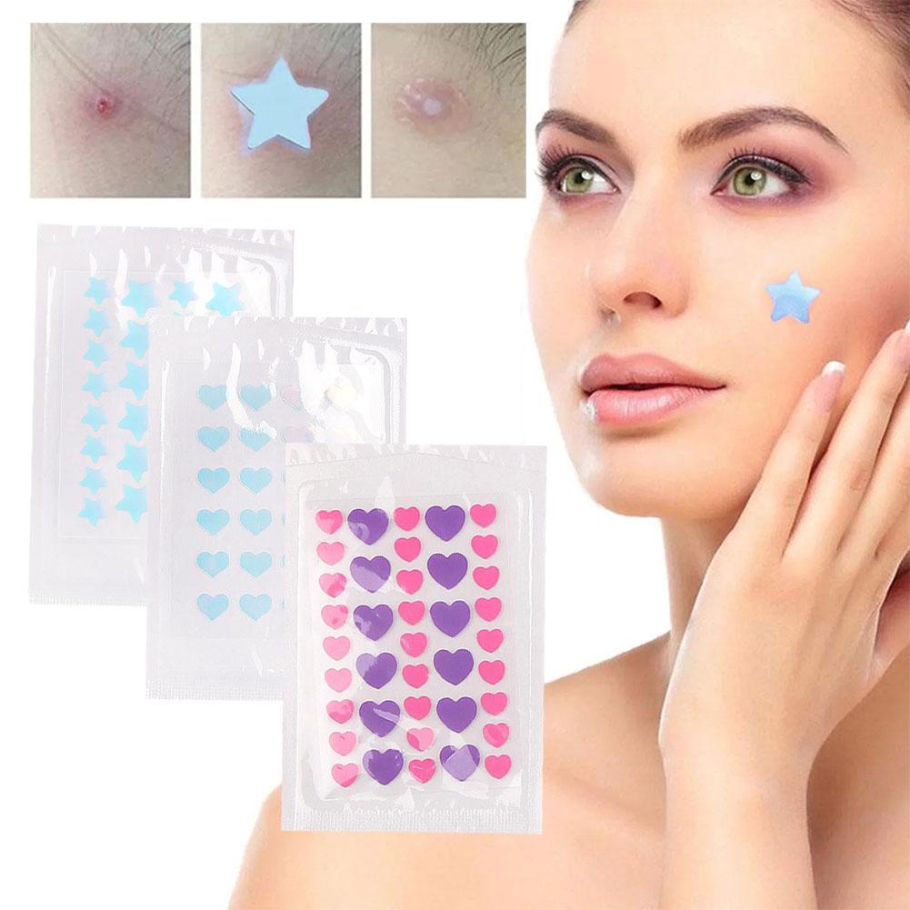 Shaped Acne Mask Hydrocolloid Pink Size Love Waterproof Friendly Acne ...