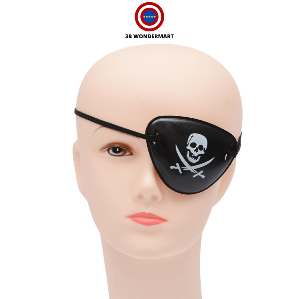 Random Pirate Eye Patch Black Colour Halloween Party Design Costume ...