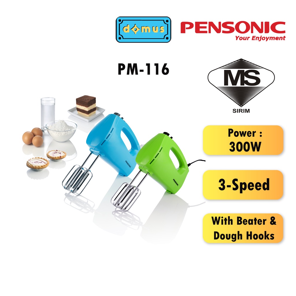 Pensonic Hand Mixer - Random Colour (300W) PM-116 | Shopee Malaysia