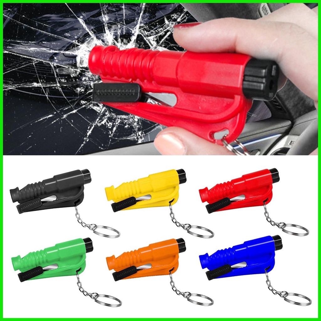 Mini Window Breaker Automotive Escape Tools 3-in-1 Whistle Seatbelt ...