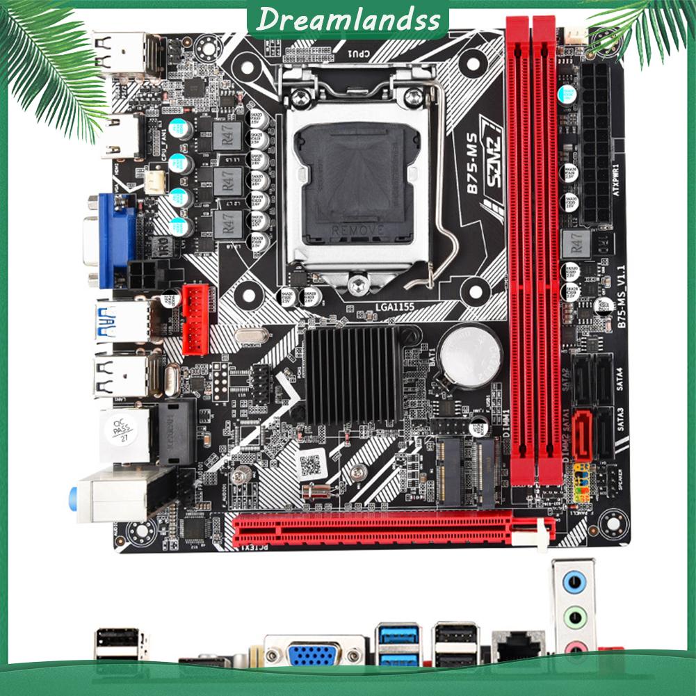 Dreamlandss B75-MS 24Pin Mini ITX Motherboard Max Capacity 16GB LGA ...