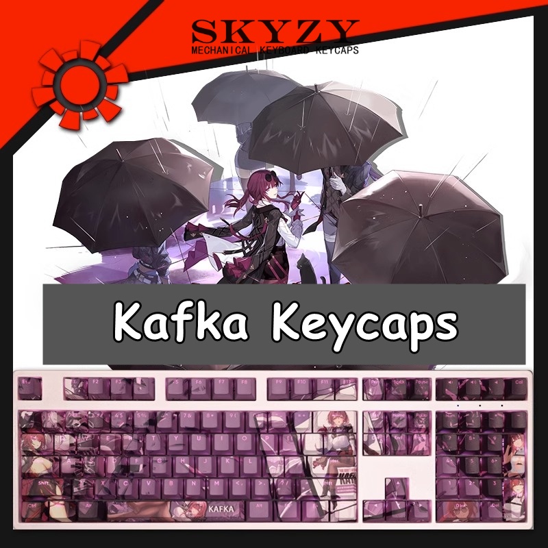Kafka Keycaps Cherry Profile Honkai Star Rail PBT Dye Sub Mechanical ...