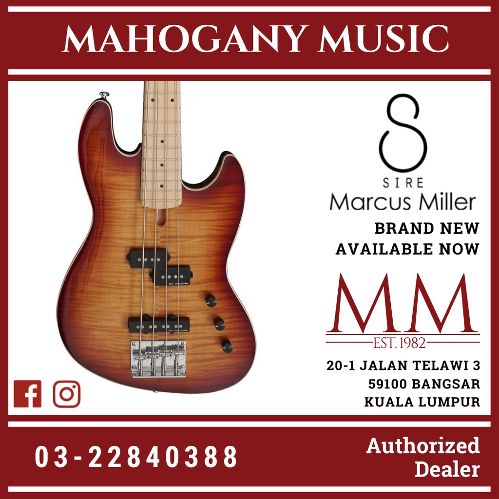 Sire Marcus Miller U5 Alder 4 Strings Tobacco Sunburst Bass Guitar (2nd ...