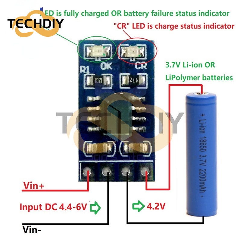 3.7V 4.2V 1A 18650 LiPo Li-ion Lithium Battery Charger Module MPPT ...
