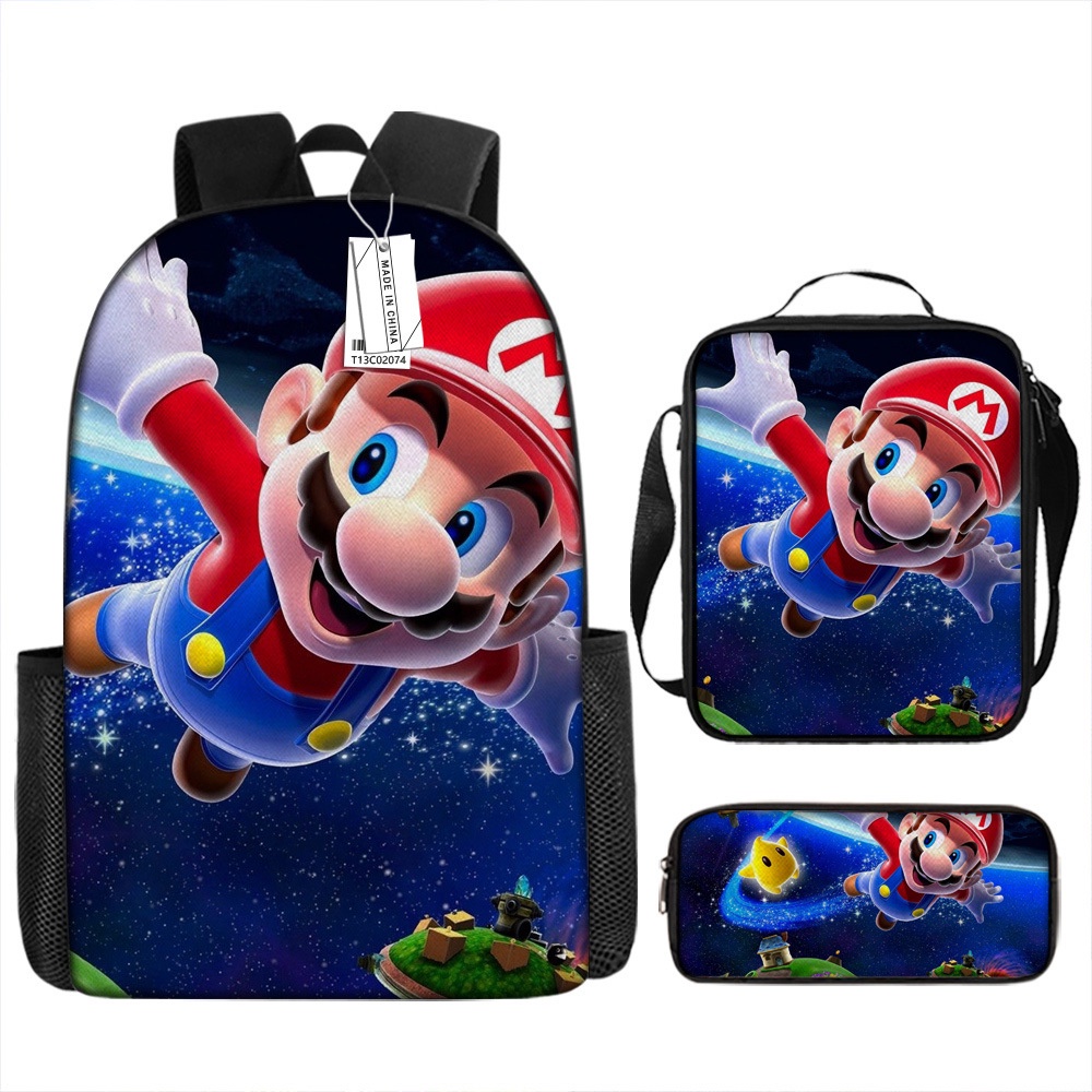 Beg sekolah kartun Mario baru untuk pelajar sekolah rendah dan menengah ...
