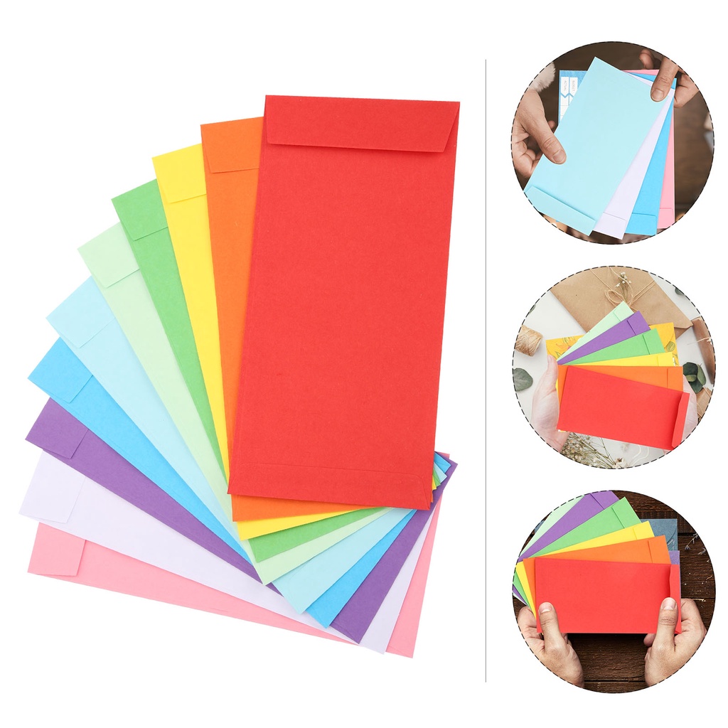 Color Envelope Gift Envelopes Presents Saving Cash Budget 120 Pcs ...