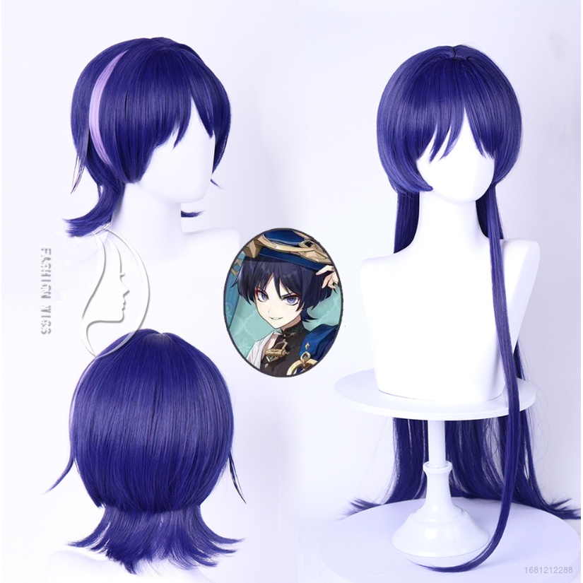 Hobby Genshin Impact Cosplay Wig Wanderer Balladeer Women Man Long Hair ...