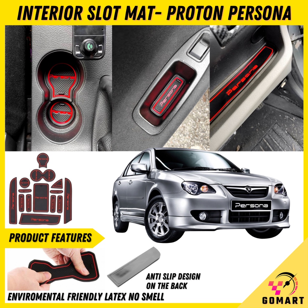 PROTON PERSONA INTERIOR SLOT MAT Dashboard Accessories Karpet Getah ...